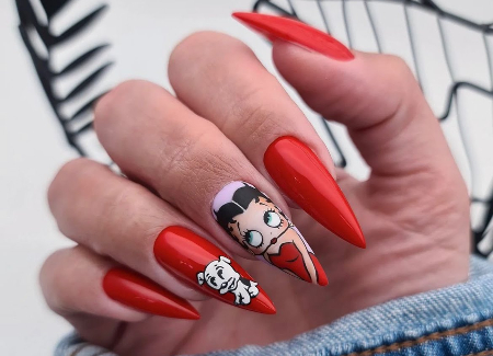 Betty Boop Nails